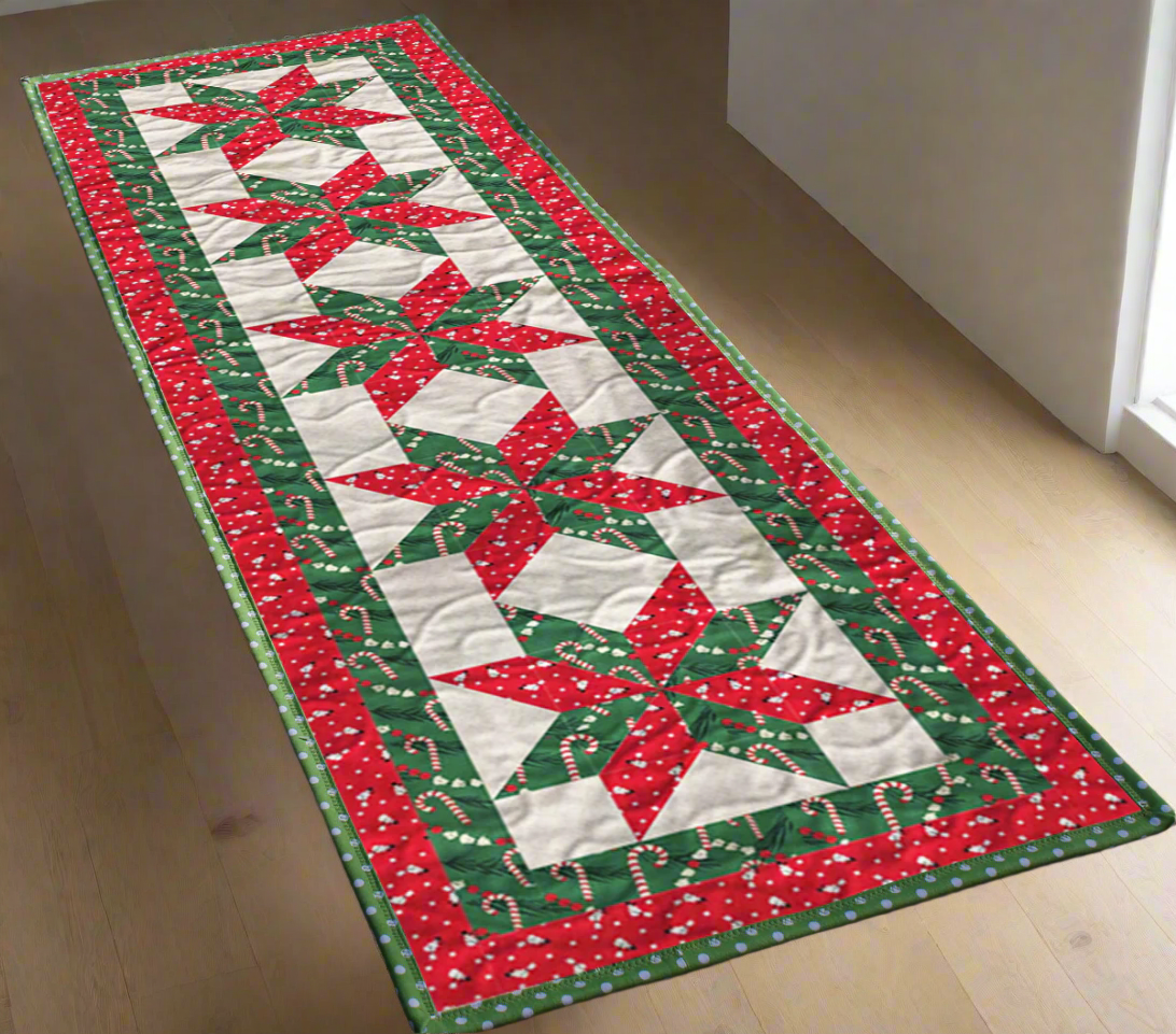 Candy Cane Stars Quilt Pattern – Lovely Quilt
