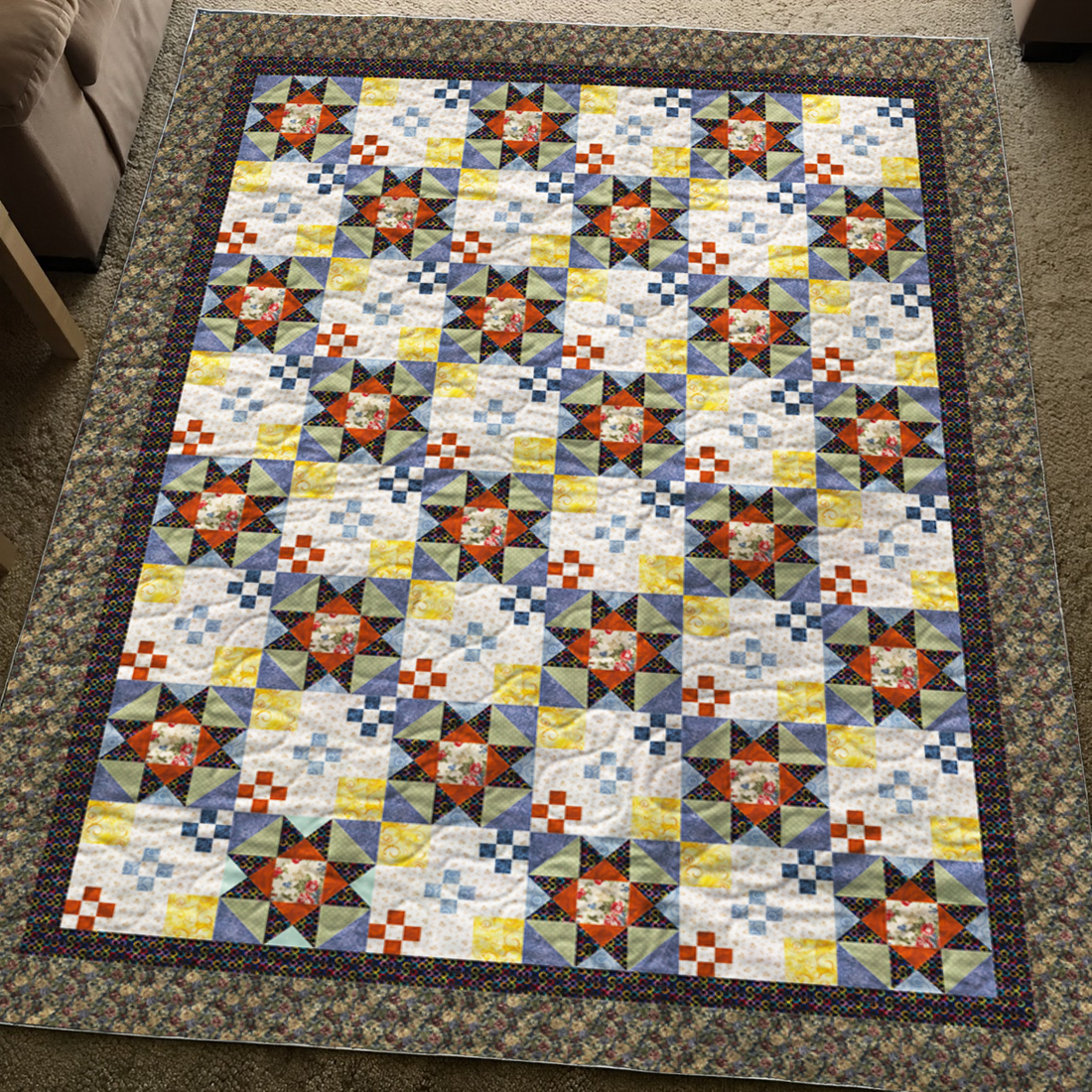 Golden Harvest Sky Quilt Pattern – Lovely Quilt